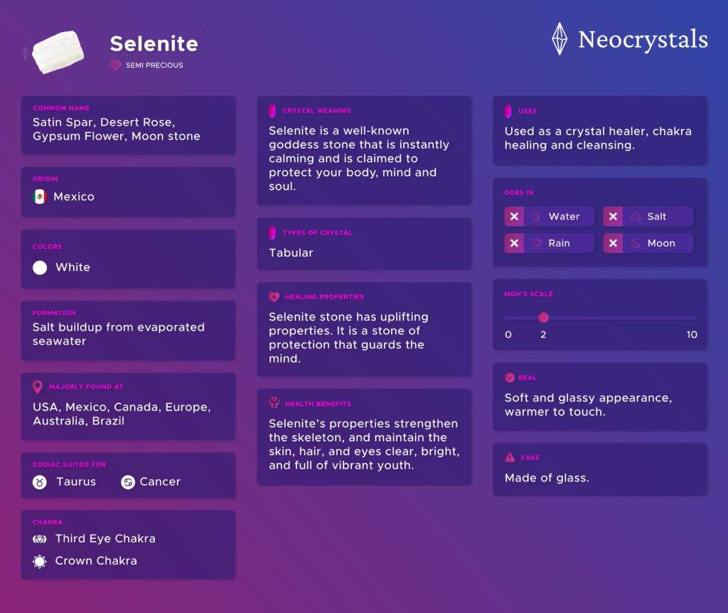 Selenite Meaning Healing Properties Benefits And Uses