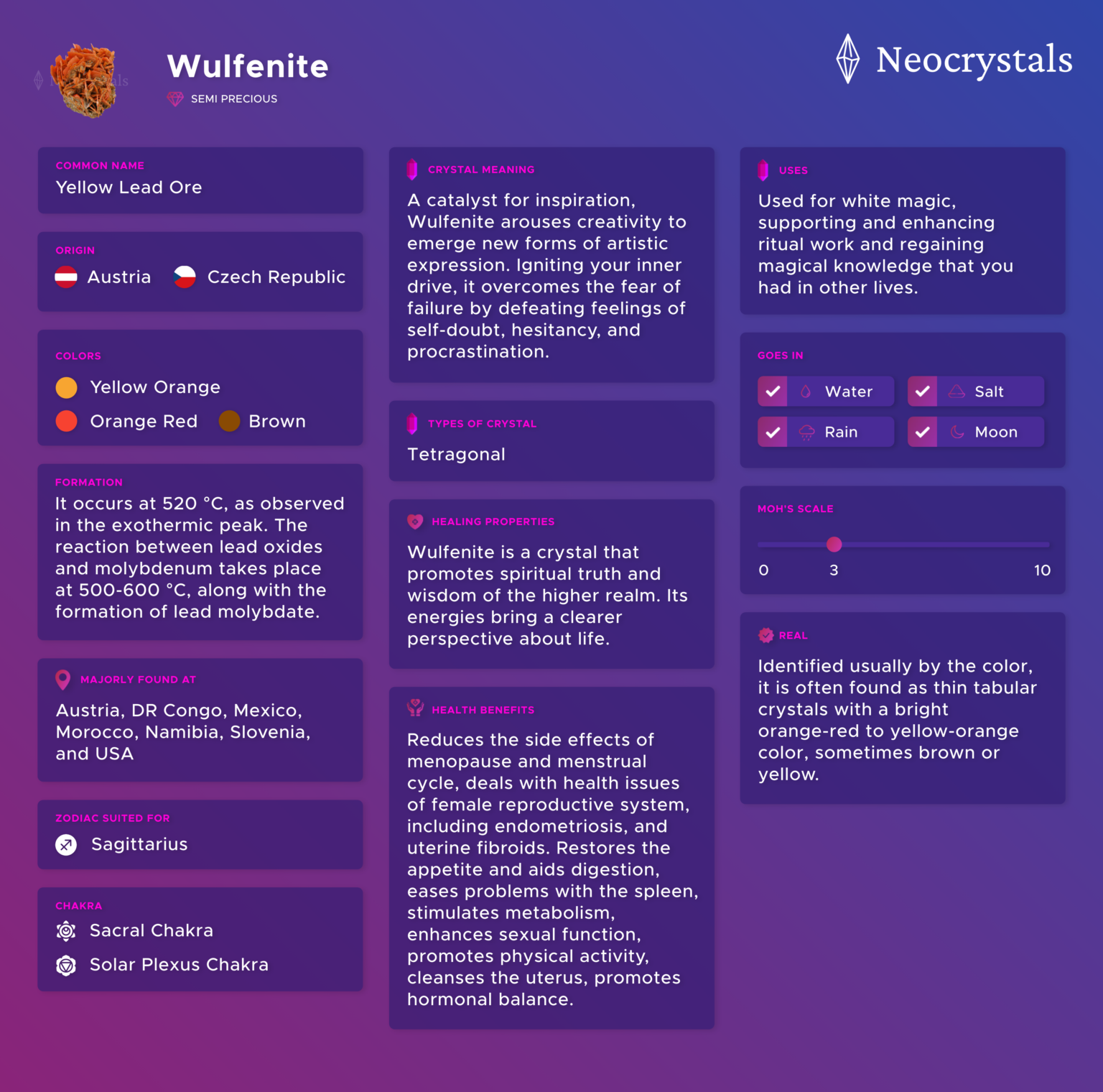 Wulfenite Meaning: Healing Properties, Benefits and Uses